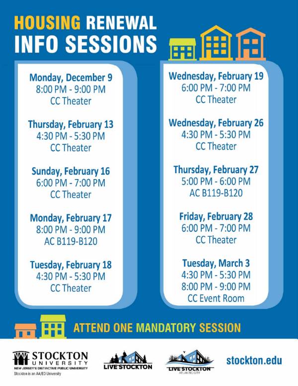 Housing Renewal - Residential Life | Stockton University